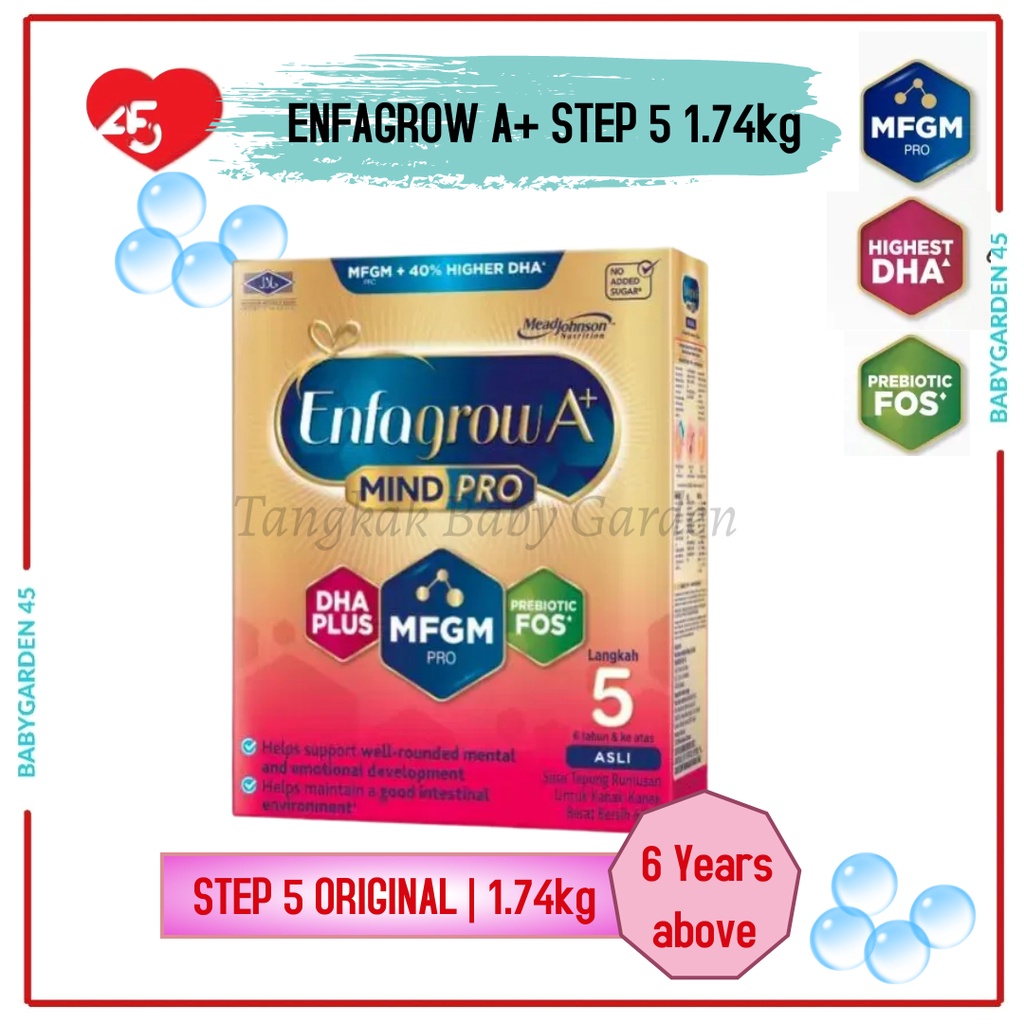 Enfagrow / Enfa Grow A+ MindPro Step 5 Original- 1.74kg (Milk Formula ...