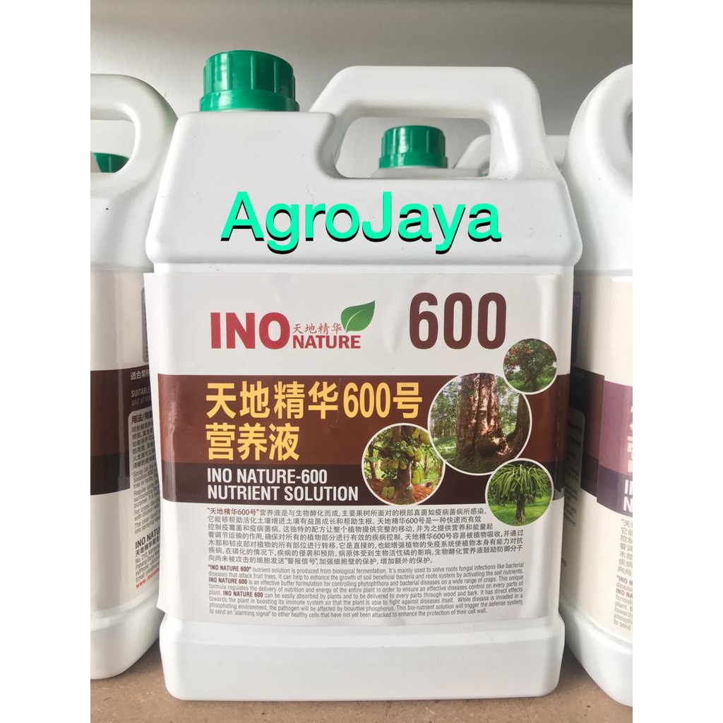Foliar INO 600 Nutrient Solution 4 liter ( rawatan kanker batang / akar ...