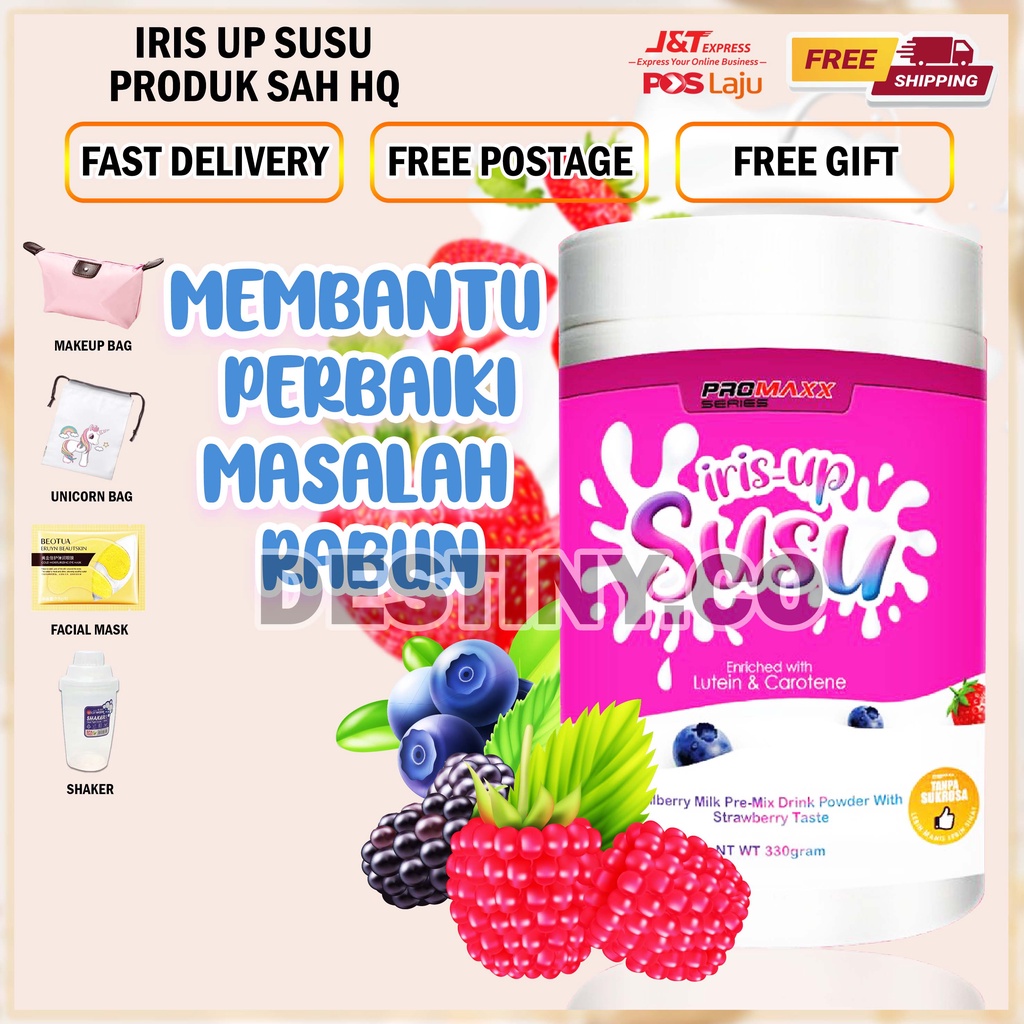 IRIS UP SUSU FREE GIFT ORIGINAL HQ MINUMAN JUS PENAWAR RABUN, SILAU ...