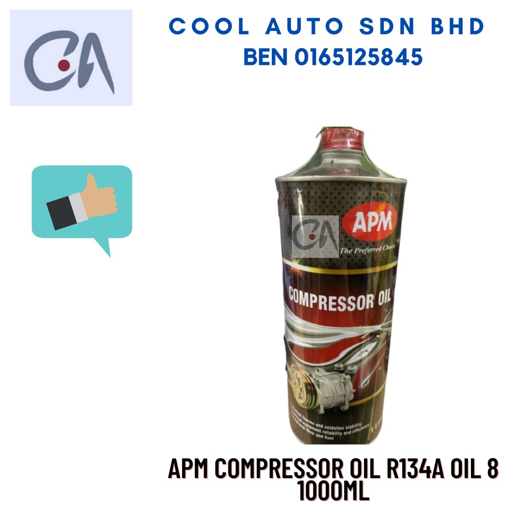 🔥READY STOCK 🔥APM COMPRESSOR OIL R134A OIL 8 1000ML | Shopee Malaysia