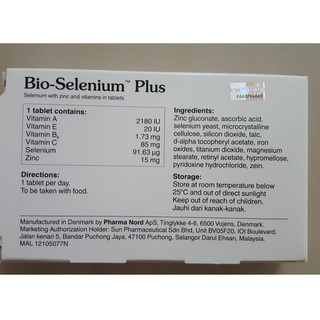 Bio-Selenium Plus 60 Tablets With Zinc and Vitamins Fertility Booster ...
