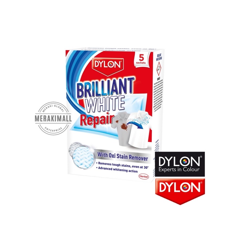 Dylon Brilliant White Repair with Oxi Stain Remover | Laundry Whitener ...