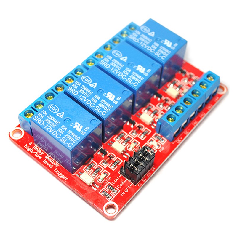 Risym 4-way relay module with optocoupler isolation 12V four-way ...
