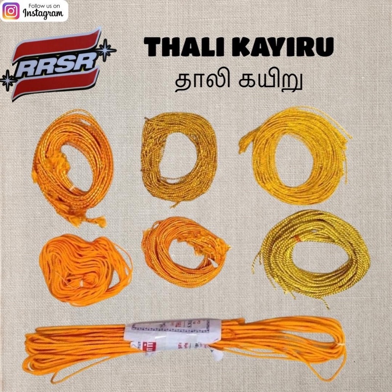 THALI KAYIRU ( GOLD/GLID/NORMAL KAYIRU) - 12pms in 1 set | Shopee Malaysia