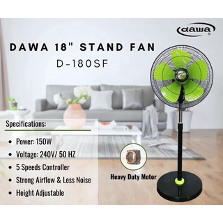 Dawa 18" 5 Speed Commercial Stand Fan - D-180SF | Shopee Malaysia