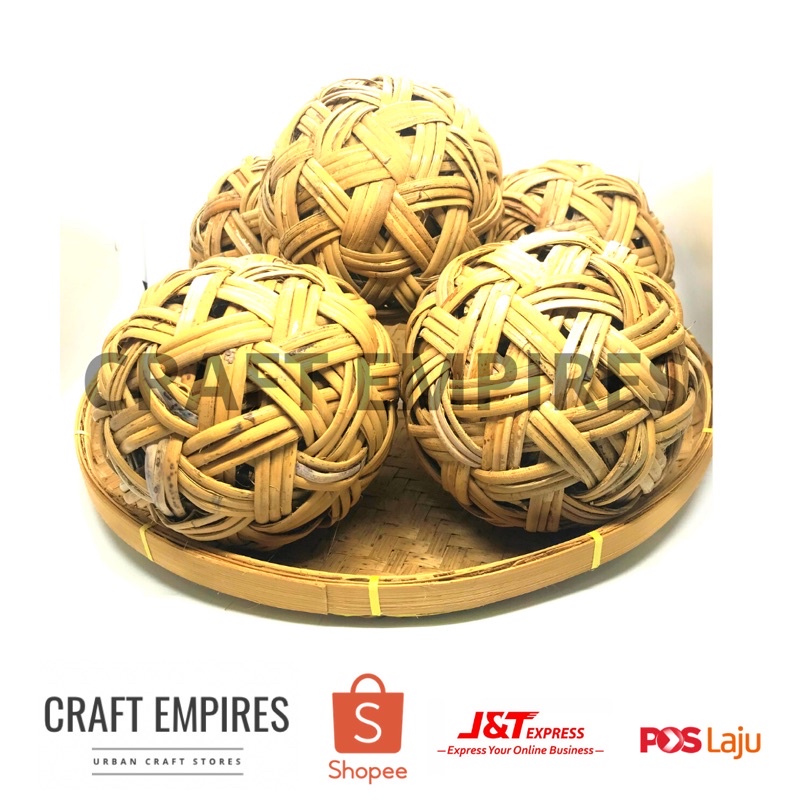 BOLA TAKRAW ROTAN // SEPAK RAGA // RATTAN TAKRAW BALL / PLASTIK ...