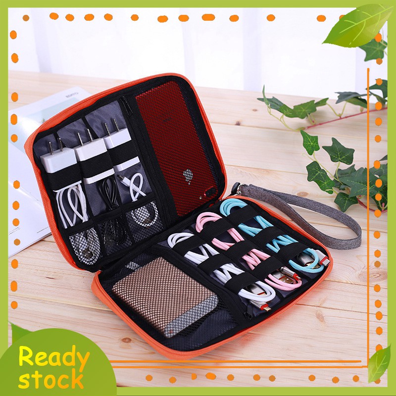 Travel Cable Bag Portable Digital USB Gadget Organizer Charger Wires ...