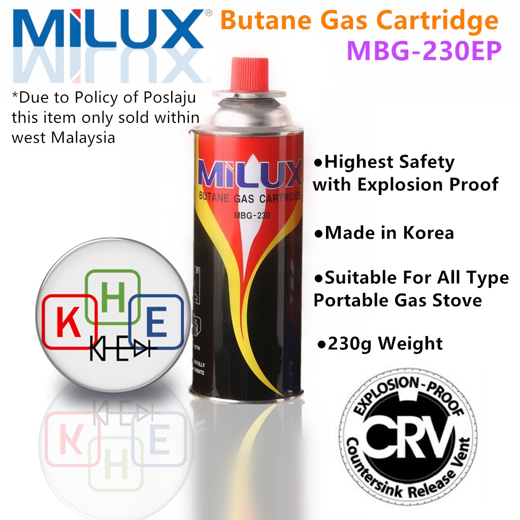 Milux/Panalux Butane Gas Cartridge MBG-230EP | Shopee Malaysia