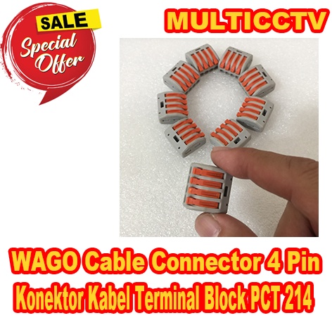 Wago Cable Connector 4 Pin PCT 214 READY Terminal Block Cable Connector ...