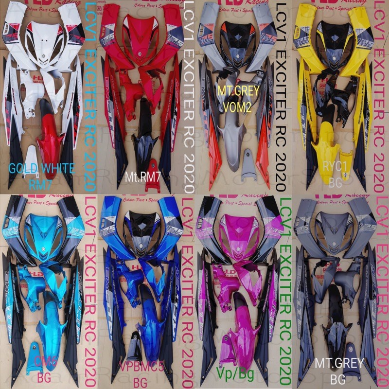 Ready Stock Genuine HLD Coverset Yamaha LC135 V1/LCV1 Exciter RC 2020 ...
