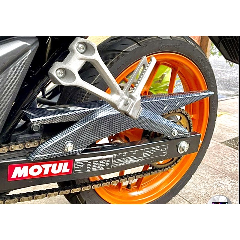 HONDA RS RSX RS150 V1/V2 COVER RANTAI RS CHAIN COVER CARBON COVER TEPI ...