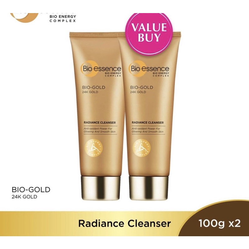 Bio Essence Bio-Gold Radiance Cleanser (100g x 2) [Twin Pack] | Shopee ...