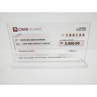 Instant Mock Up Cheque Wedding, Replika Cek Hantaran Kahwin, Ready ...