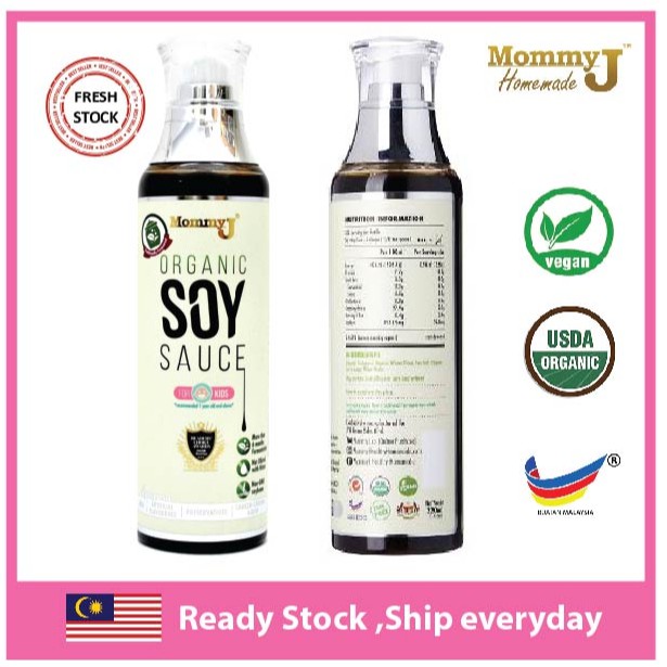 Mommy J Organic Soy Sauce 220ml Sos Soya Bayi | Shopee Malaysia