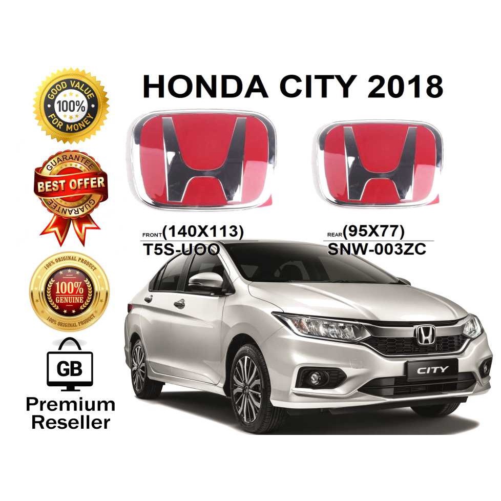 GB-STORE 100% [ORIGINAL] HONDA CITY LOGO 2018 FRONT&BACK LOGO/EMBLEM ...