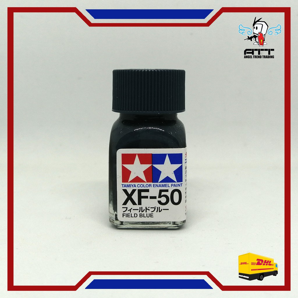 TAMIYA XF-50 FIELD BLUE ENAMEL 10ML (Gunpla Gundam Paint ModelKit Resin ...