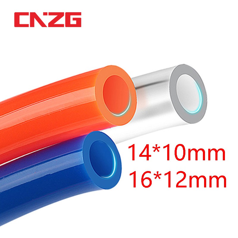 16*12mm 14*10mm 1 Meter Pneumatic Pipe Tube diameter 16mm 14mm PU Air ...