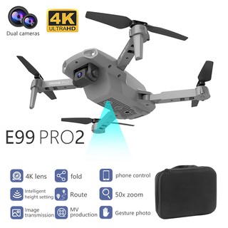 E99 drone 4K HD dual camera foldable drone with wifi FPV 1080p real ...