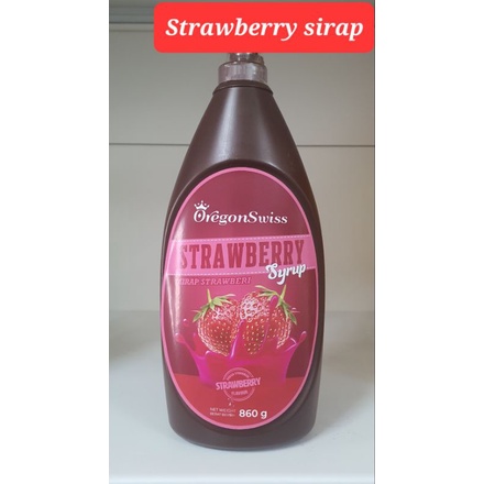 OregonSwiss Strawberry Syrup sirap srawberri 860g | Shopee Malaysia