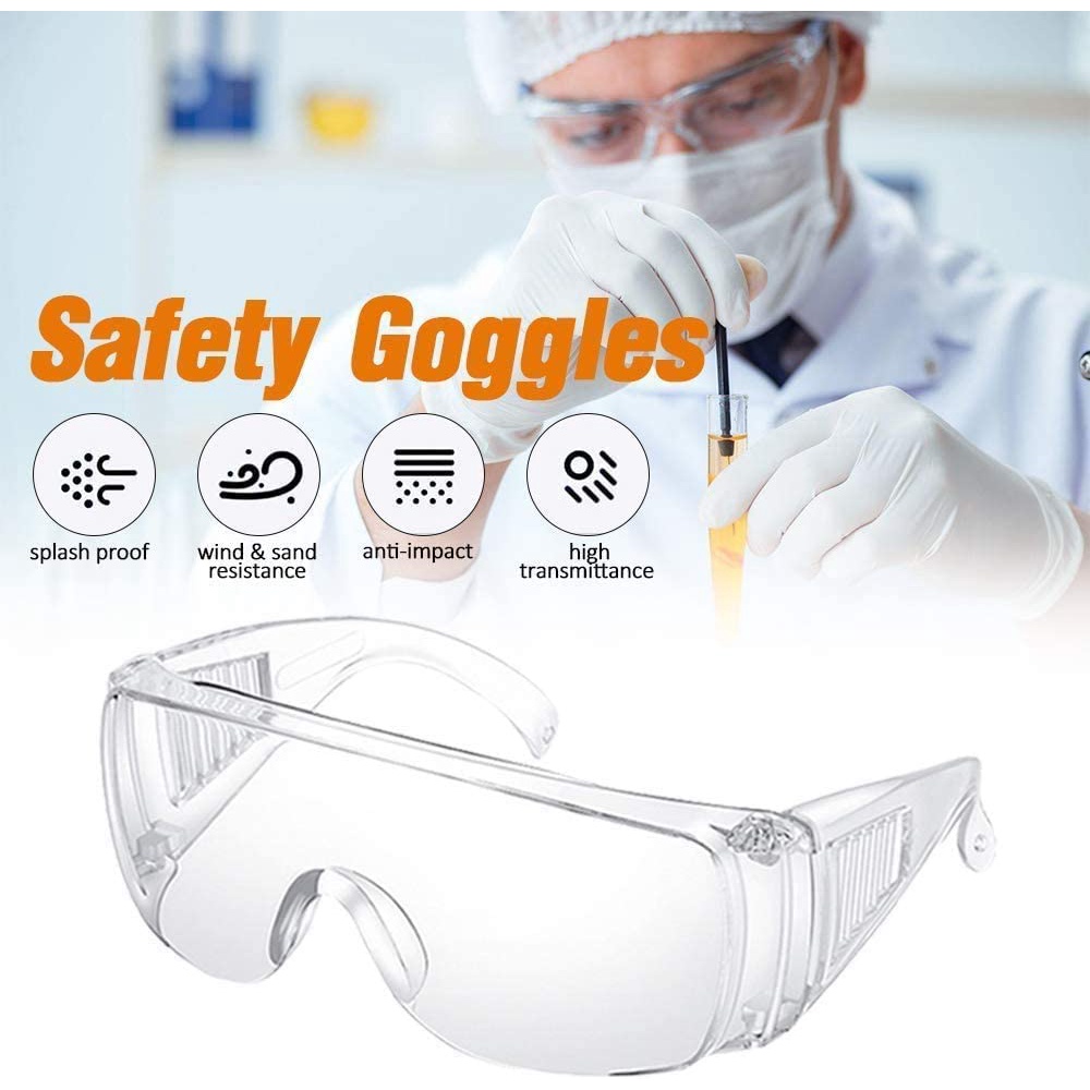 Clear Safety Goggles Eye Protection PPE/Medical Eyewear/Cermin Mata ...
