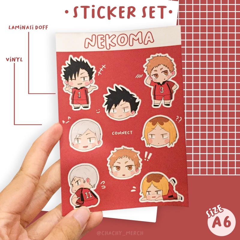 Haikyuu Nekoma Sticker Set | Shopee Malaysia