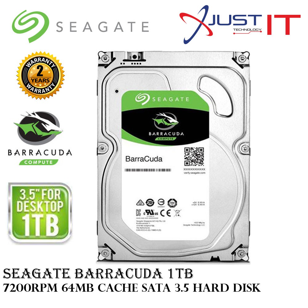 SEAGATE BARRACUDA 1TB SATA 3.5 HARD DISK 7200RPM | Shopee Malaysia