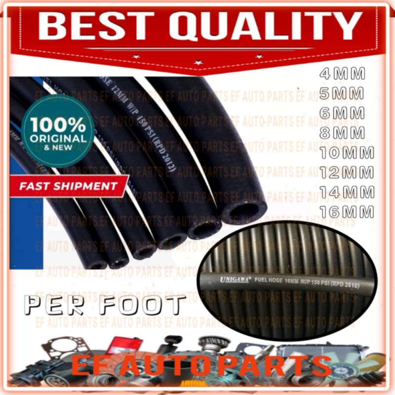 UNIGAWA 150PSI OIL FUEL HOSE 4MM 5MM 6MM 8MM 10MM 12MM 14MM 16MM LORRY CAR MOTOR MINYAK PETROL ...