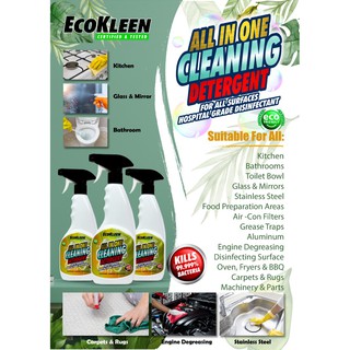 Eco Kleen All In 0ne Cleaning Detergent & Antibacterial Cleaner ...