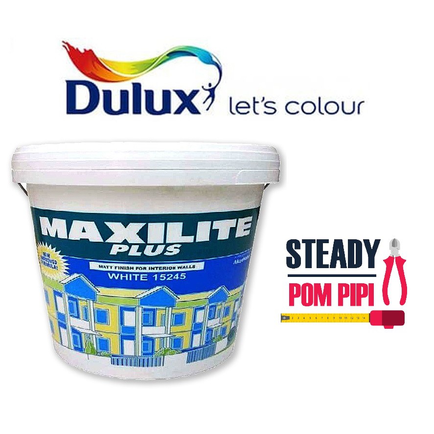 7L DULUX MAXILITE PLUS 15245 (WHITE) / EMULSION PAINT (1 ORDER 1 CAN ...