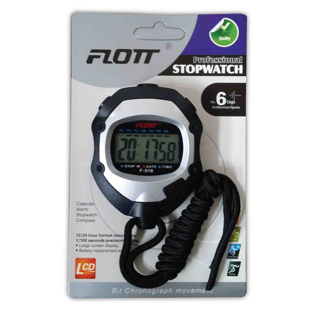 Digital Professional Handheld LCD Chronograph Sports Stopwatch Timer ...