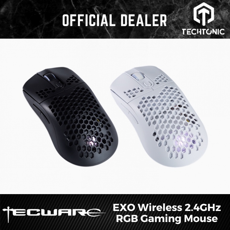 Tecware Exo Wireless Rgb Gaming Mouse [black White] Shopee Malaysia