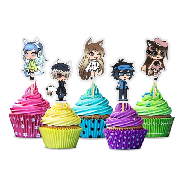 25pcs Gacha Life Cupcake Topper | Shopee Malaysia