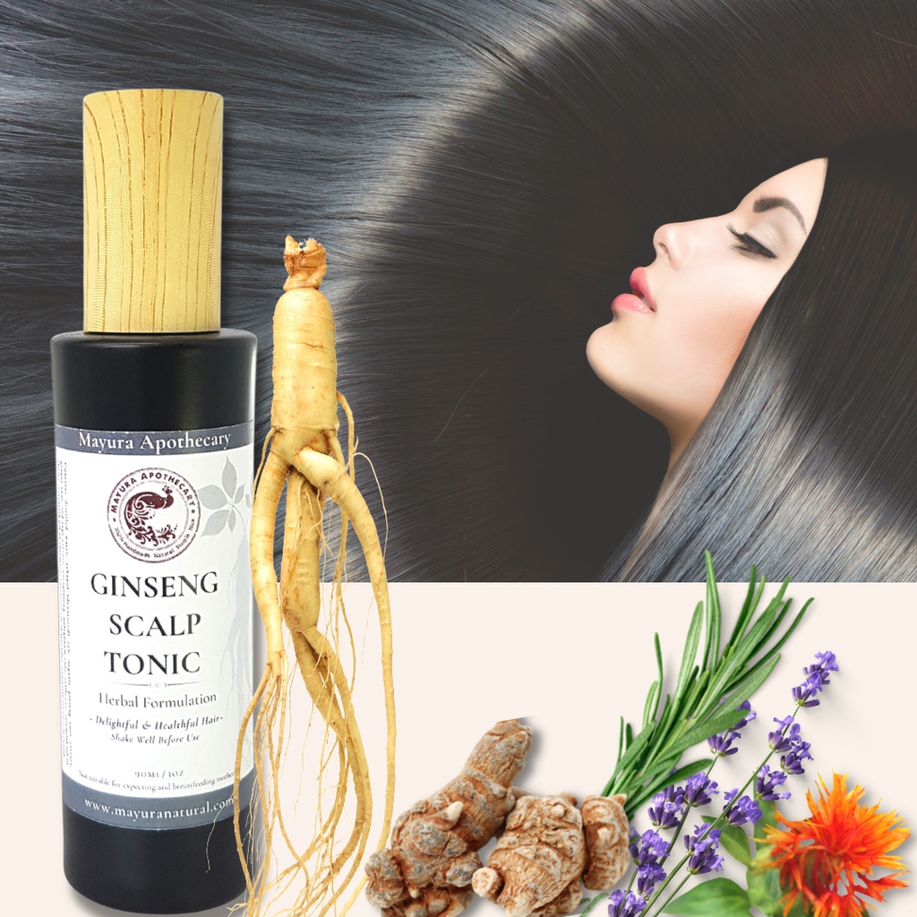Mayura Apothecary Ginseng Scalp and Hair Tonic for Hair Loss / Hair ...