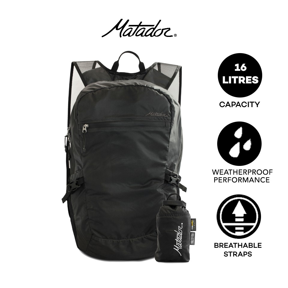Matador Advanced Freefly16 Packable Backpack - Charcoal (16L) | Shopee ...
