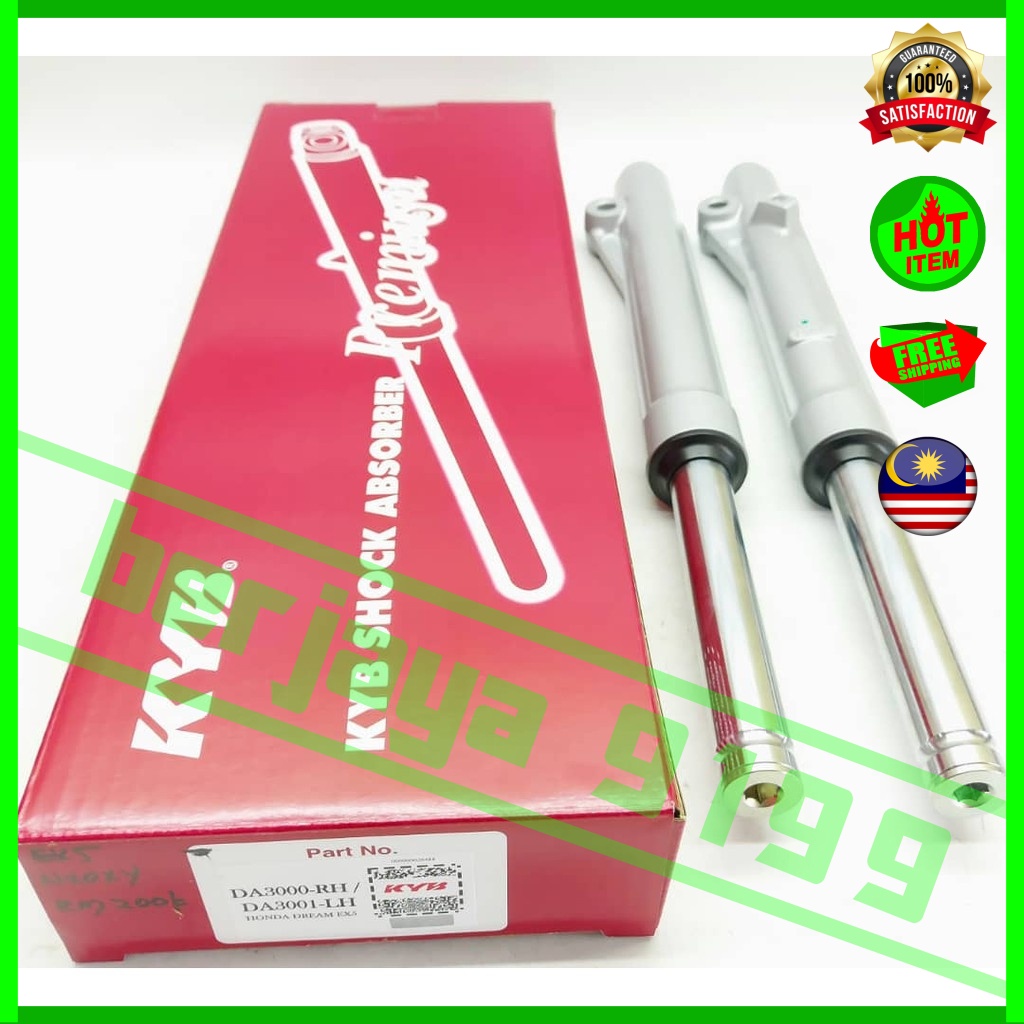 100% KYB Kayaba Honda Dream EX5 Front Fork Assy / Depan Damper Absorber Motorcycle Motosikal ...