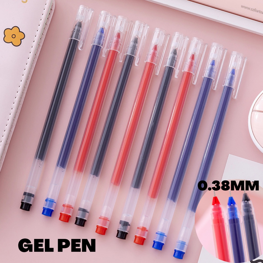 Gel Pen Black/Red/Blue Ink Pen Maker Pen Stationery for Students ...