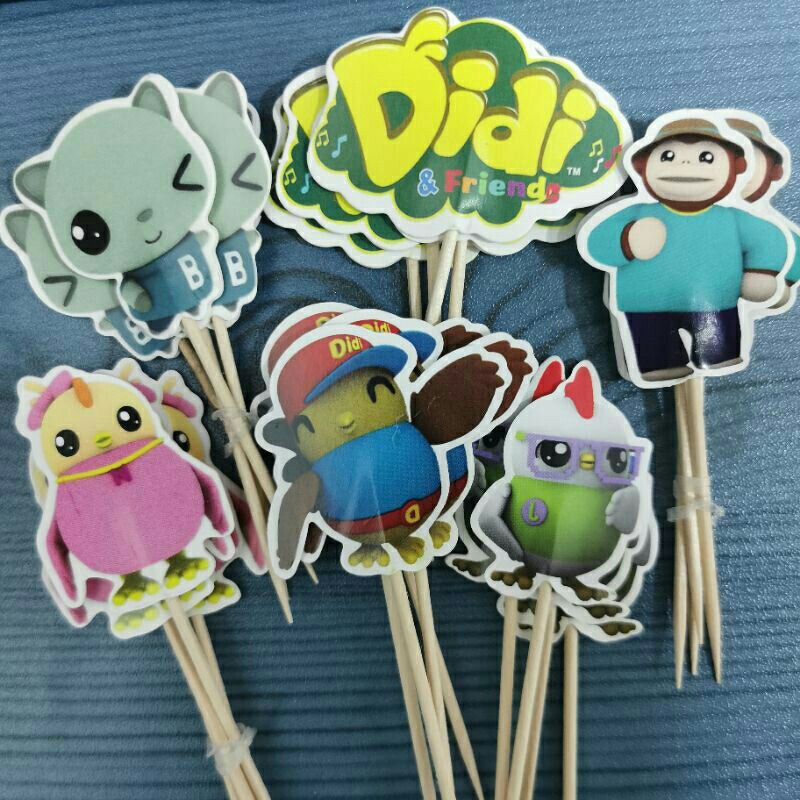 READY STOCK CAKE TOPPER CAKE DECO DIDI & FRIENDS CAKE TOPPER DEKO CAKE ...
