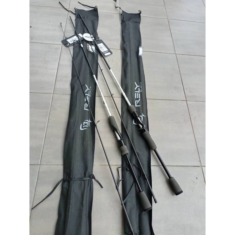 13 FISHING RELY BLACK ROD SPINNING/CASTING | Shopee Malaysia