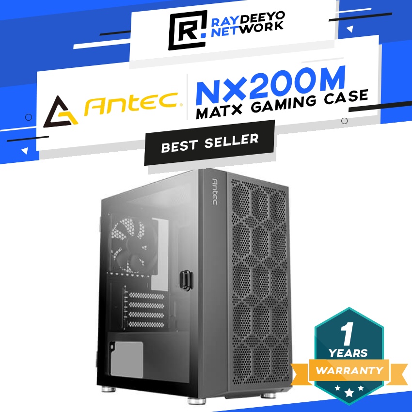 Antec NX200M MATX Mini Tower Gaming Case [Tempered Glass/Mesh Front ...