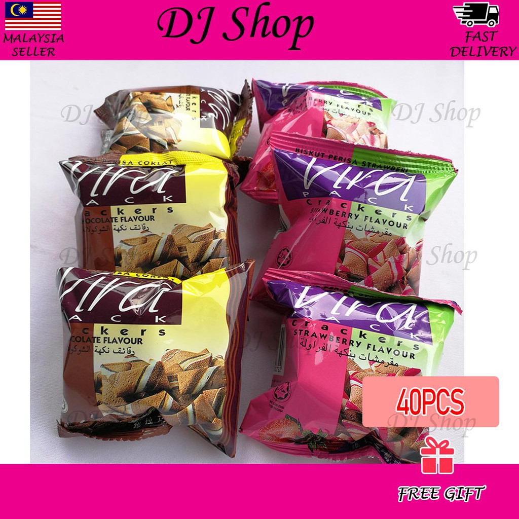 VIRA PACK Chocolate flavour , Strawberry AND Pandan 40PCS Flavour ...