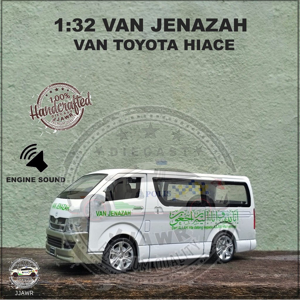 VAN JENAZAH: 1:32 Van Jenazah Toyota Hiace Van Model Diecast Toy ...