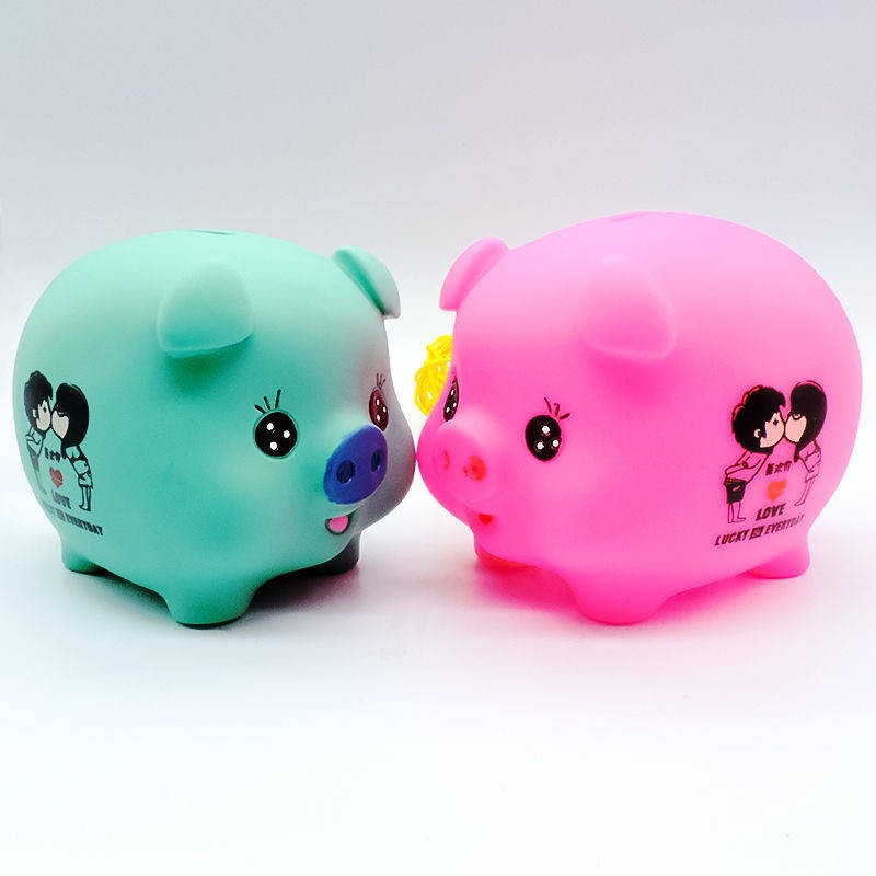 Tabung duit kertas tabung duit tabung atm Plastic gold pig piggy bank ...