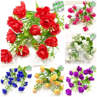 #HH0240 (Jambak) Bunga Ros Buatan Comel x15 kuntum 15 Mini Open Rose ...