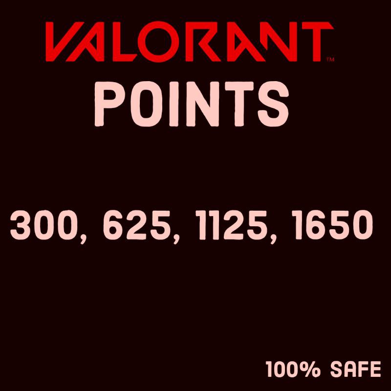 Valorant points | valorant point | 300 | 625 | 1125 | 1650 | | BeeCost