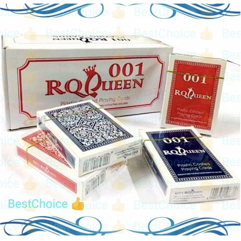 001 RQ Queen Playing Cards Poker /Playing Cards/Daun Terup | Shopee ...