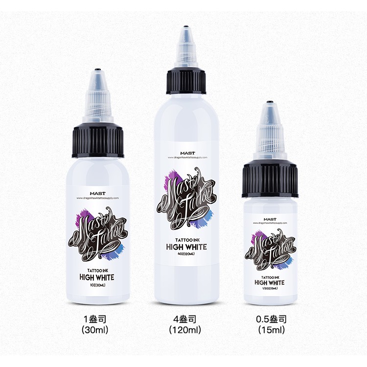 Dragonhawk MAST tattoo black white material color ink set professional ...