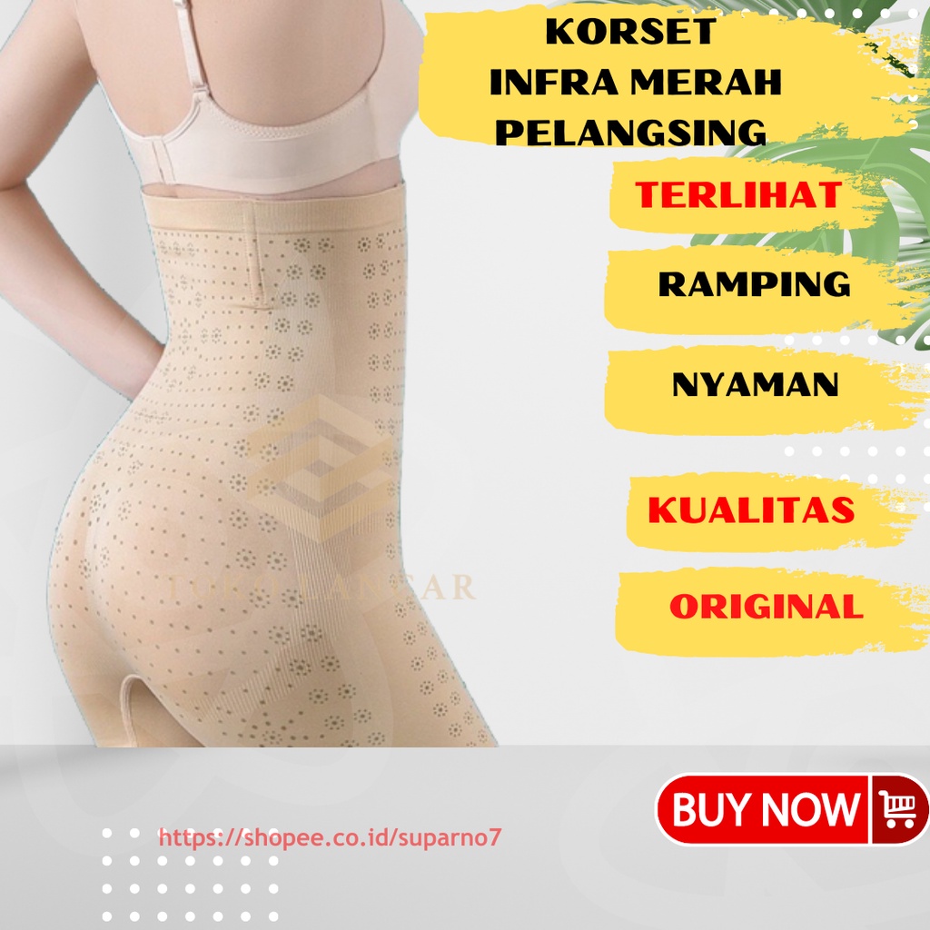 MERAH Original + Red INFRA Corset BOX ALL SIZE | Sola NIA Slimming Clothes For Wire Support ...