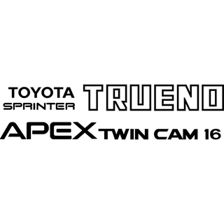 Toyota Corolla Trueno Apex Twin Cam 16 AE86 AE85 replacement stickers ...