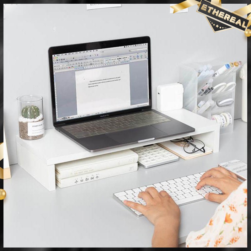 Classic Style 2 Color Wooden Monitor Holder Bracket Computer Stand ...