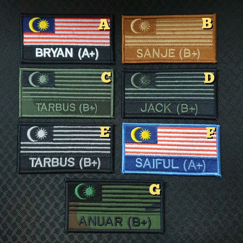 Malaysia Tactical Flag (Custom Order). | Shopee Malaysia